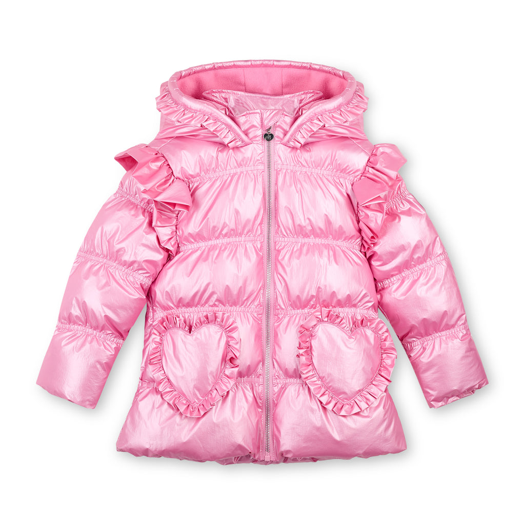 AW25 ADee LILIANA Pink Hearts Frill Coat – Theodore Couture